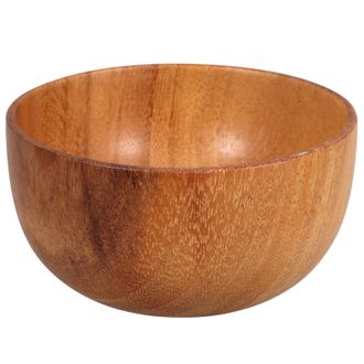 BESPORTBLE Suppenschale aus Akazienholz 13X6cm Multifunktionale Holzschale f&uuml;r Salat Reis und Nudeln mit Abgerundeten Kanten f&uuml;r Alltag und Unterwegs