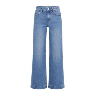 Paige Anessa Wide Jeans - - Jeans - Damen - Blau - W26
