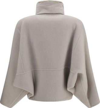 Brunello Cucinelli Double-Faced Virgin Wool and Cashmere Coat - White