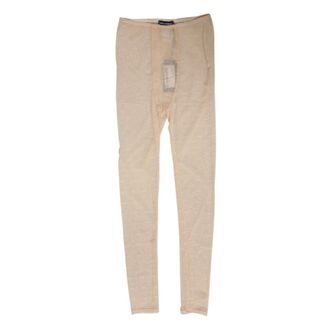 Dolce & Gabbana Femme, Pantalons, Beige, Taille: 38 FR Leggings Pants