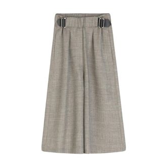 Alysi Shorts Bermuda Jambe Large - Femme - Shorts - Gris - Taille: 34 FR