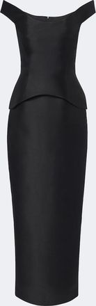 Solace London Robe longue Pieta en satin