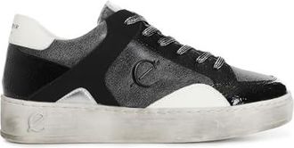 Caf&egrave;noir Baskets en Cuir pour Femmes avec Lacets, pour Femme, Couleur Noir, Taille 36