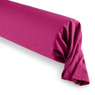 Univers D&eacute;cor Taie de traversin Pr&eacute;mium 45 x 185 cm (Magenta, Taie de traversin 45 x 185 cm)