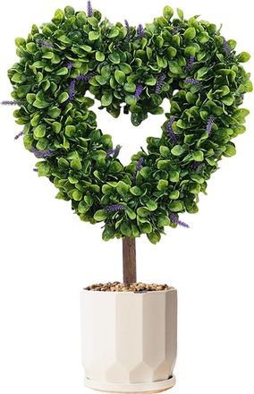 Generic Herzf&ouml;rmiger Formschnitt Kunstpflanze - 65 cm Hohe Dekorative Pflanze mit, Stilvoller Formschnitt F&uuml;r Garten, Pflanzentopf, Garten, Langlebig F&uuml;r Alle
