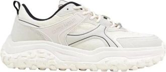 Antony Morato Homme, Chaussures, Blanc, Taille: 45 EU Baskets &agrave; lacets avec conception en mat&eacute;riaux mixtes