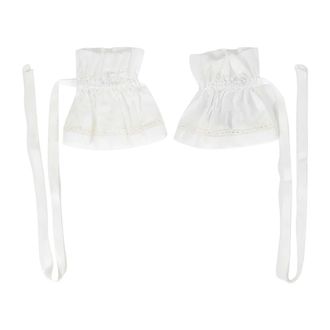 Ann Demeulemeester Suna Raw Edge Ruffled Cuffs - - Accessories - Damen - Wei&szlig; - M/L