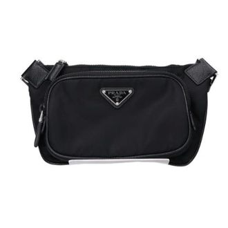 Prada unisex, Pre-owned, Noir, Taille: ONE Size Sac bandouli&egrave;re Prada Pre-owned Re-Nylon Saffiano