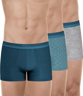 Eminence Studio Lv31 Herren-Unterhose, Entenblau/Imp Hexagon/Grau meliert - G&uuml;rtel in Entenblau, XL