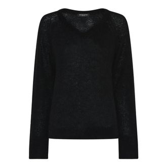 Bruuns Bazaar FluffyBBAmera Knit - - Knitwear - Damen - Schwarzk - XL