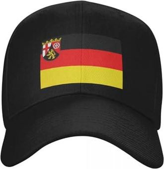 Generic Casquette de baseball Drapeau Rh&eacute;nanie-Palatinat, Allemagne Wild Ball Hat Golf Robe de p&ecirc;cheur Cadeau de luxe pour homme 0.0331