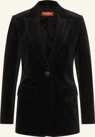 Max Mara Max Mara Studio Samtblazer Quadro schwarz