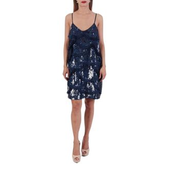 Pinko Avezzano Pailletten-Front Kleid - - Dresses - Damen - Blau - 2XL