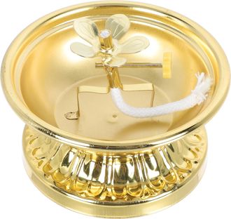 BESPORTBLE DOITOOL Buddhistischer Butter Lampenhalter aus Langlebiger Legierung Vintage Stil &Ouml;l Lampenhalter f&uuml;r Altar und Wohnraum Retro Design Stabil und Dekor