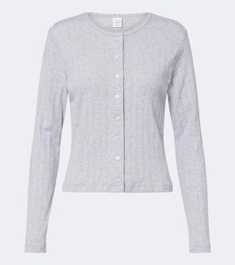 Leset Cardigan aus Pointelle-Strick