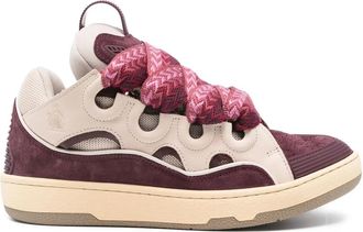 Lanvin Low-Top Sneaker - Sneakers Beigeburgundy - Gr. 37 (EU) - in Beige - f&uuml;r Damen
