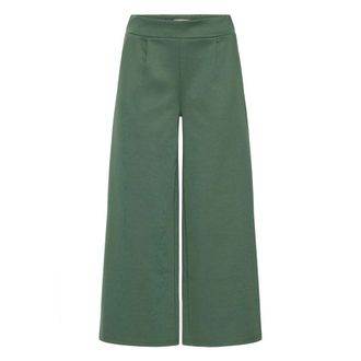 Ichi Ichi, Femme, Pantalons, Vert, Taille: 46 FR Wide Pantalons