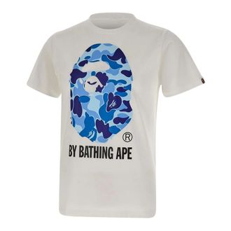A Bathing Ape A Bathing Ape, Homme, Tops, Blanc, Taille: L Abc Camo Tee