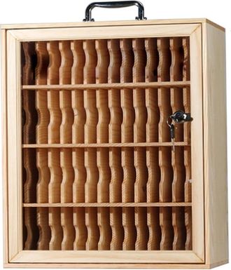 Generic Handygefängnis, Praktische Telefonaufbewahrung Aus Holz Mit Griffen und Mehreren Fächern for Vielfältige Möglichkeiten, Geeignet for Hotels, Konferenz