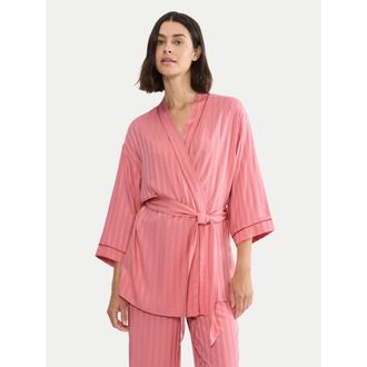 Triumph Bademantel Amourette Jacquard 10227267 Rosa Relaxed Fit