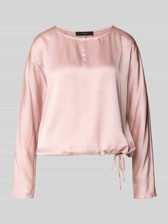 Oui Blusenshirt mit Rundhalsausschnitt und Tunnelzug