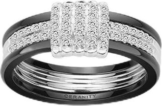 Ceranity Ceranity Damen Ring, Silber, Zirkonoxid, 50 (15.9), 1-12/0075-N-50