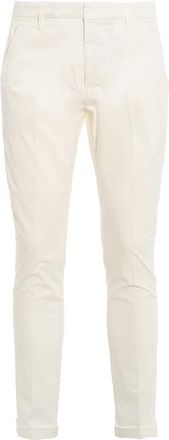 Dondup Wei&szlig;e Stretch-Baumwollhose mit Taschen - - Trousers - Herren - Wei&szlig; - W33