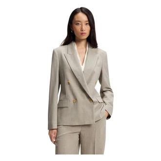 HUGO BOSS Femme, Vestes, Beige, Taille: 46 FR Jaleto Blazer