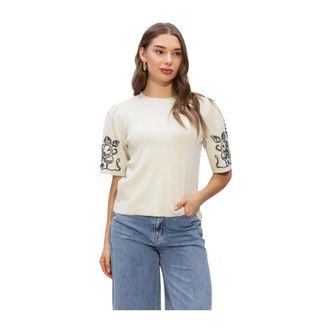 Object Object, Damen, Strickwaren, Beige, XSGr&ouml;&szlig;e
