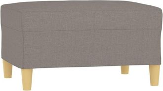 vidaXL Fußhocker Taupe 70x55x41 cm Stoff Vidaxl