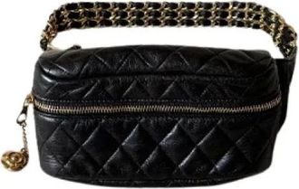 Chanel Sac banane Pre-owned - Femme - Pre-owned - Noir - Taille: ONE Size