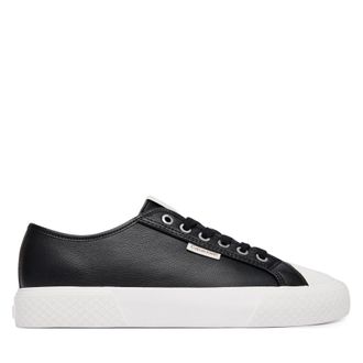 Calvin Klein Sneakers aus Stoff Calvin Klein Vulc Lace Up Low Lth HW0HW03077 Schwarz