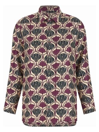Max Mara Womens Multicolor Silk Blouse