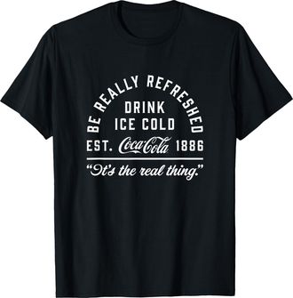 Coca Cola Ware Drink Ice Cold Be Really Refreshed Vintage Logo T-Shirt