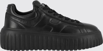 Hogan H-Stripes Plateau-Sneaker aus glattem Kalbsleder mit gepr&auml;gtem Logo
