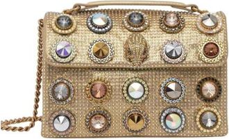 Kurt Geiger Femme, Sacs, Jaune, Taille: ONE Size Petit sac &agrave; main avec fermeture &agrave; rabat