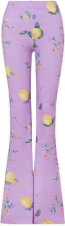 Moschino Femme, Pantalons, Violet, Taille: 38 FR Leggings imprim&eacute;s en jersey technique
