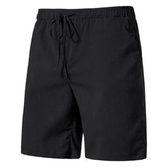 Generic Short court pour homme avec poches, short de sport, coupe ample, pour la course &agrave; pied, le jogging, Noir, XXL