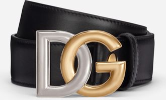 Dolce & Gabbana Cintura Logata - Mann Gürtel Schwarz 120