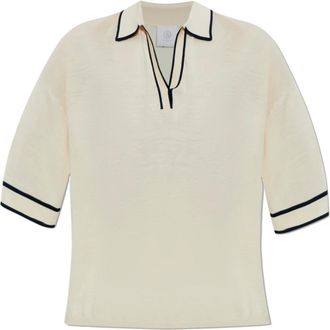 Bogner Femme, Tops, Beige, Taille: 42 FR Paris Knitted Polo