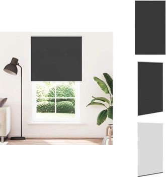 vidaXL Verdunkelungsrollo Schwarz 135x230 cm Stoffbreite 131,6 cm - Verdunkelungsrollo - Verdunkelungsrollos - Rollo - Verdunklungsrollo