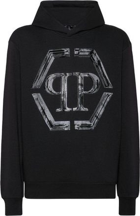 Philipp Plein Sweatshirt Hexagon Mit Schmucksteinen