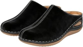 Generic Sabots Mules Femme Bout Ferm&eacute; Slip-on Chaussures dInt&eacute;rieur &agrave; Semelle Compens&eacute;e Confortables Pantoufles L&eacute;g&egrave;res Chaussures D&eacute;contract&eacute;e pour Printemps