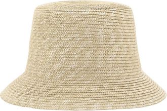 Saint Laurent Logo-plaque Straw Bucket Hat