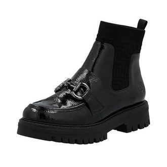 Rieker Femme 47573 Bottes Courtes, Noir, 42 EU