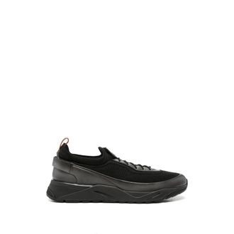 Santoni Schn&uuml;r-Sneaker mit niedrigem Schaft - - Shoes - Herren - Schwarzk - 45 EU