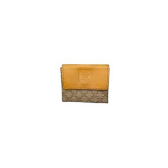Celine Pre-owned Vintage Triomphe Leather Pouch - Femme - Pre-owned - Jaune - Taille: ONE Size