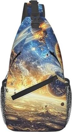 Generic Galactic Inspiration Space Sac &agrave; bandouli&egrave;re de voyage pour homme Sac &agrave; dos de randonn&eacute;e