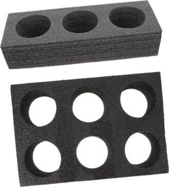 DOITOOL 2 St&uuml;ck Schaumstoff Bechertr&auml;ger mit Design Getr&auml;nkehalter f&uuml;r Takeout Kaffee Softdrinks Praktisch Leicht Stabiler Mehrfachbecherhalter Tragehilfe f&uuml;r