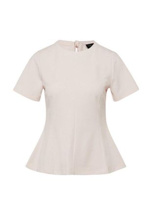 s.Oliver Kurzarmshirt T-Shirt Ausgestelltes T-Shirt mit Schleifen-Detail